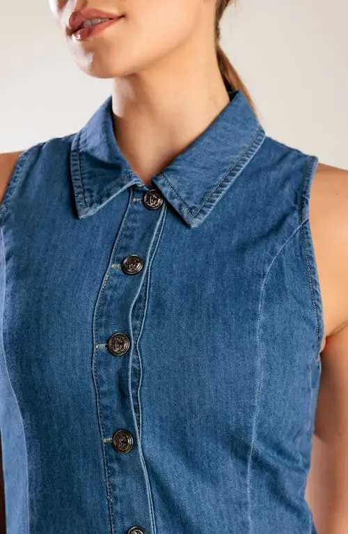 FREEMARKET Sleeveless Denim Mini Dress