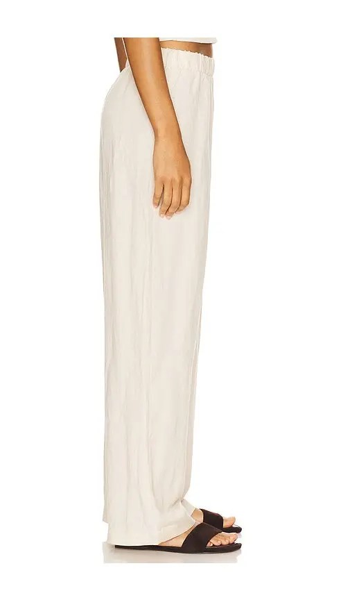 PERFECTWHITETEE Woven Linen Pant