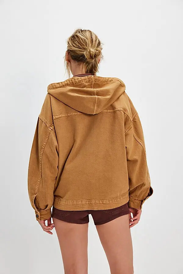 Free People We The Free Casey Canvas Pullover - Hot Honey