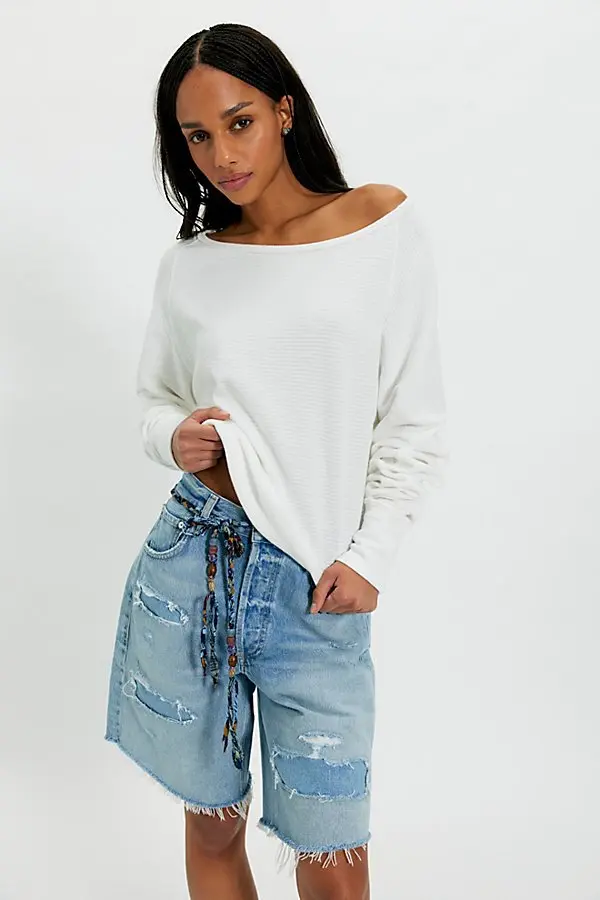 Free People We The Free Jess Long Sleeve - Clean Ivory