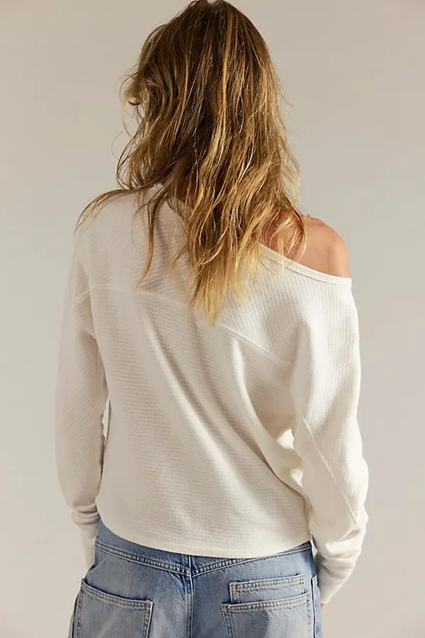 Free People We The Free Jess Long Sleeve - Clean Ivory
