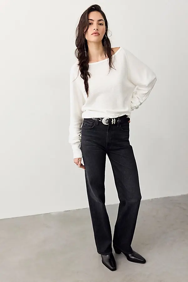 Free People We The Free Jess Long Sleeve - Clean Ivory