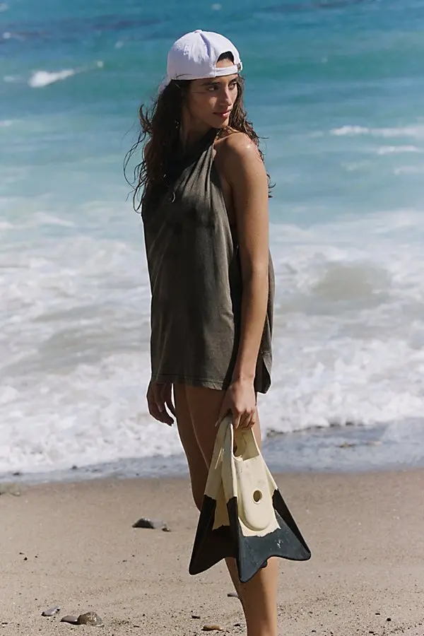 Free People Tiny Dancer Tunic Tank - Seagrass