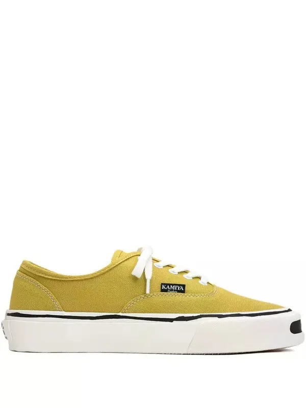 KAMIYA Herc Canvas Lace-up Sneakers - Yellow