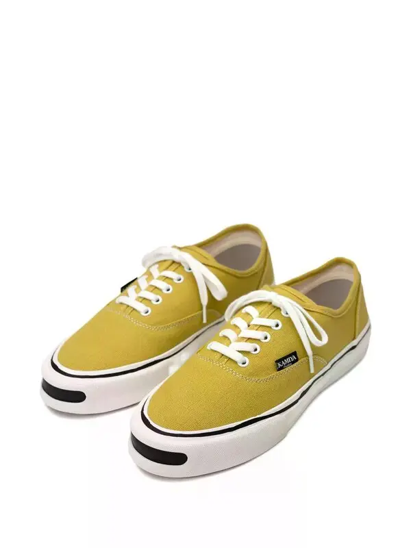 KAMIYA Herc Canvas Lace-up Sneakers - Yellow