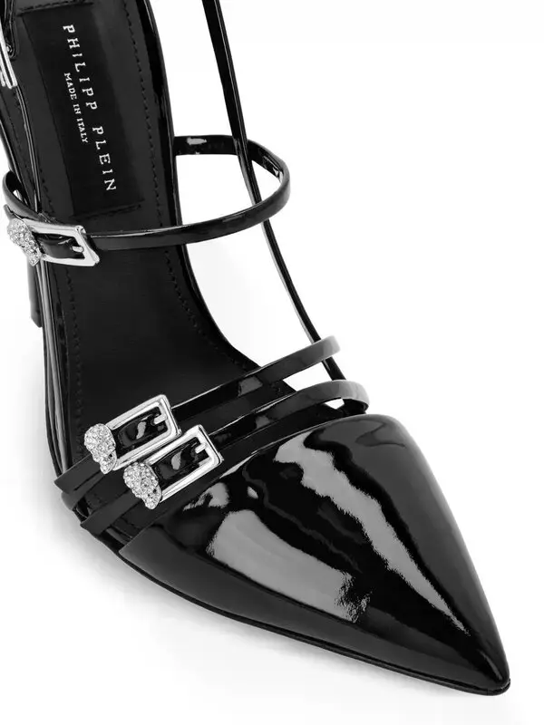 Philipp Plein Buckle-embellished Slingback Pumps