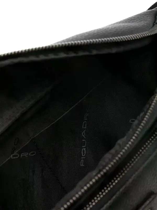 PIQUADRO Logo-plaque Leather Belt Bag
