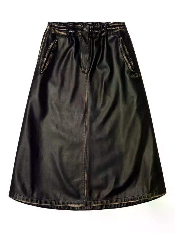 DIESEL® O-blivion Elasticated-waistband Midi Skirt