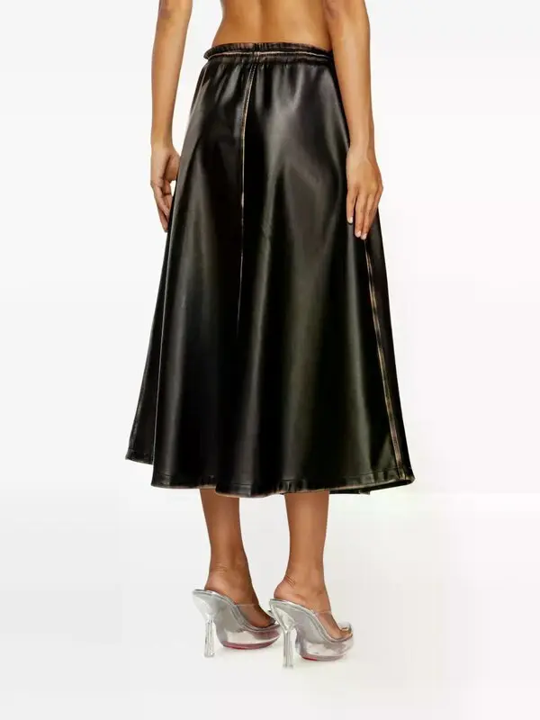 DIESEL® O-blivion Elasticated-waistband Midi Skirt