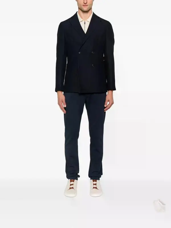 BOSS Double-breasted Jacket - Blue