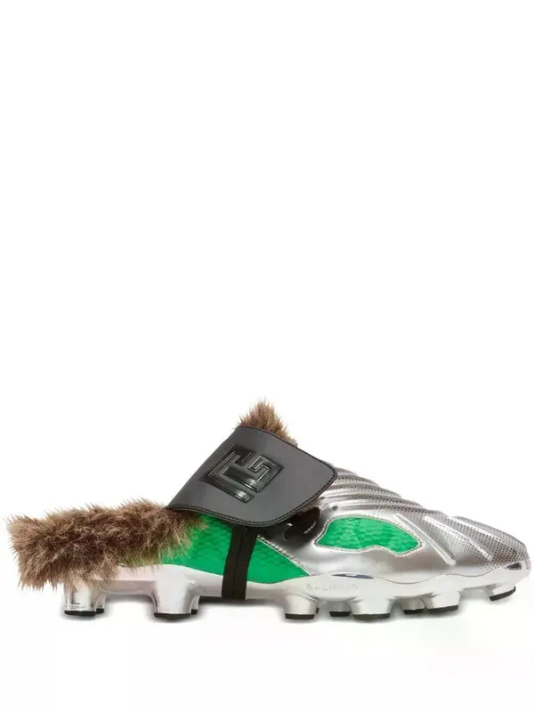 Balmain Half Time Slippers - Grey