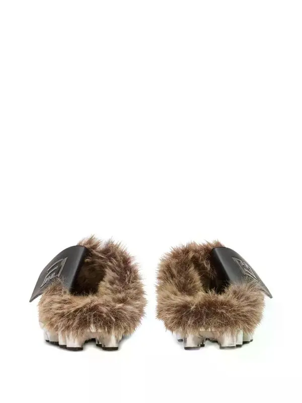 Balmain Half Time Slippers - Grey