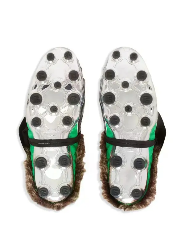 Balmain Half Time Slippers - Grey