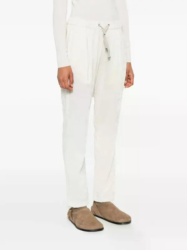 Herno Resort Pleated Drawstring Trousers - Neutrals