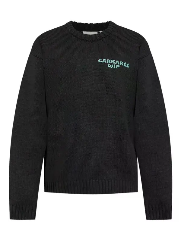 Carhartt Work In Progress Logo-embroidered Ribbed Knit Sweater