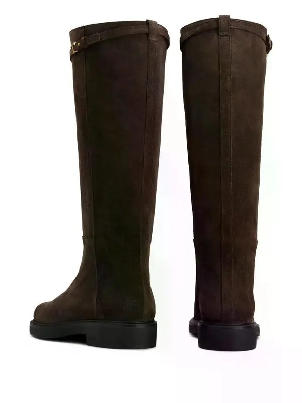 TOD'S Suede Knee-high Boots - Brown