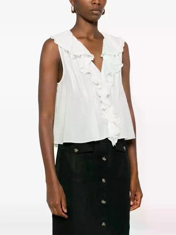 DÔEN Hilda Sleeveless Top - White
