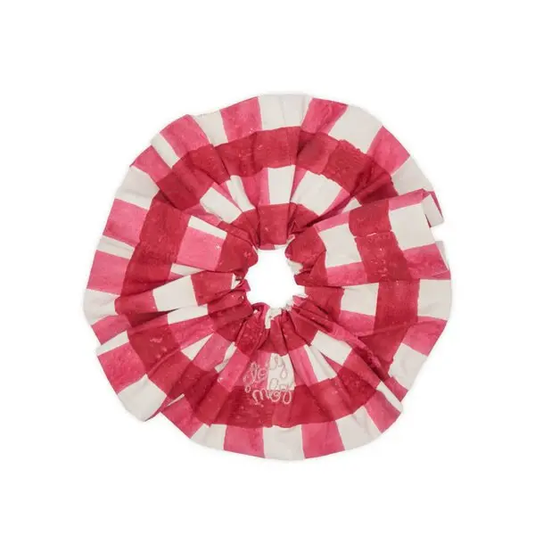 STORY MFG. Oversized Scrunchie - Red Chunky Gingham