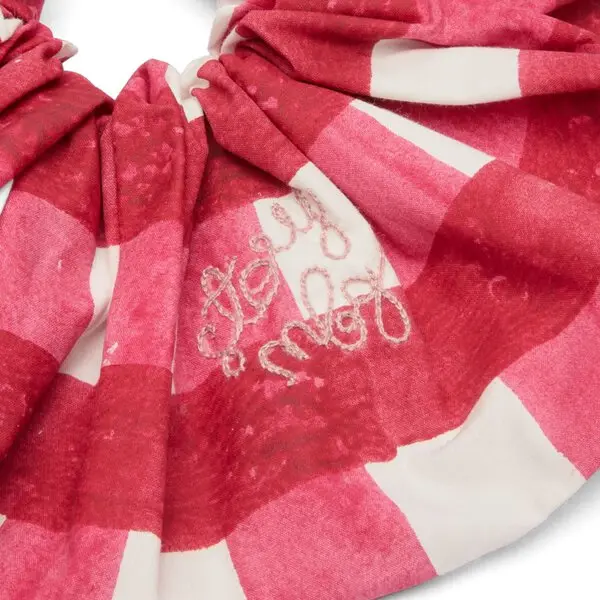 STORY MFG. Oversized Scrunchie - Red Chunky Gingham
