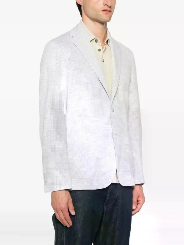 BOSS Checked Cotton-blend Jacket