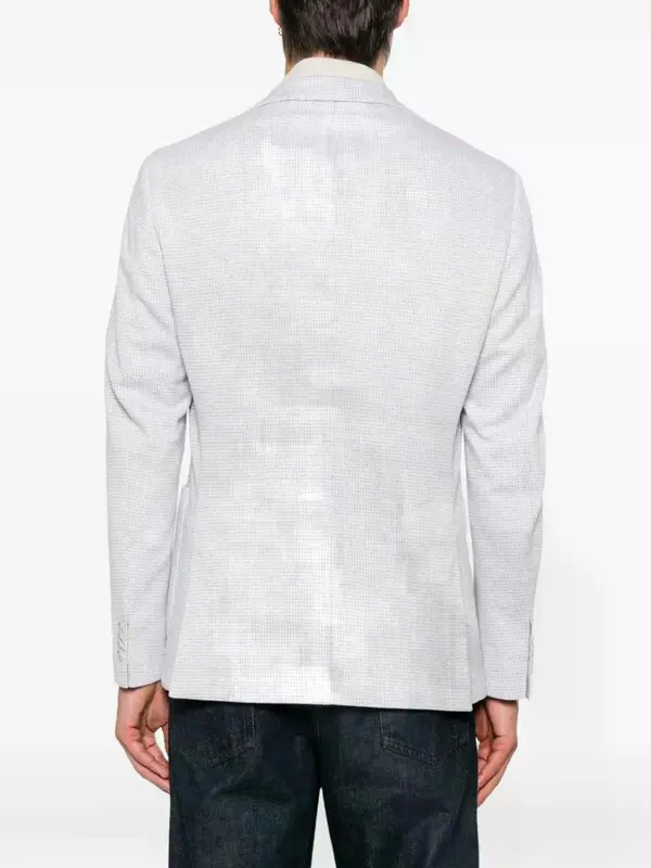 BOSS Checked Cotton-blend Jacket