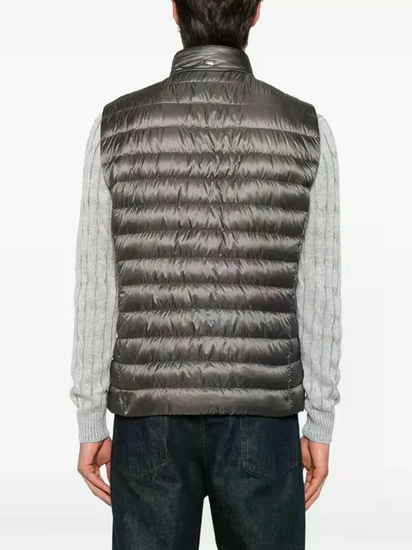 Herno Quilted Sleeveless Vest - Grey