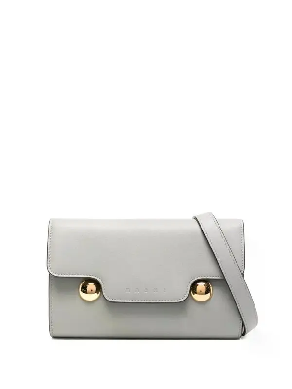 Marni Leather Crossbody Bag With Spherical Embellishments