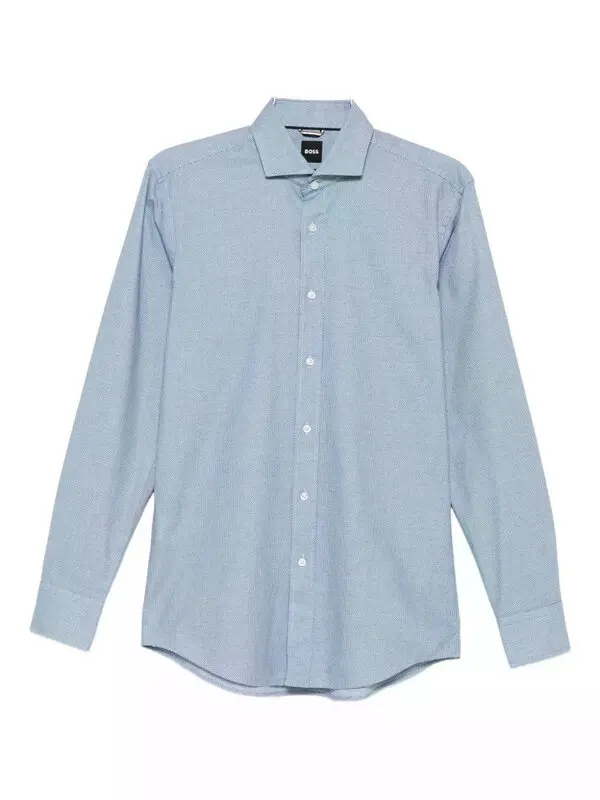 BOSS Cotton Shirt - Blue