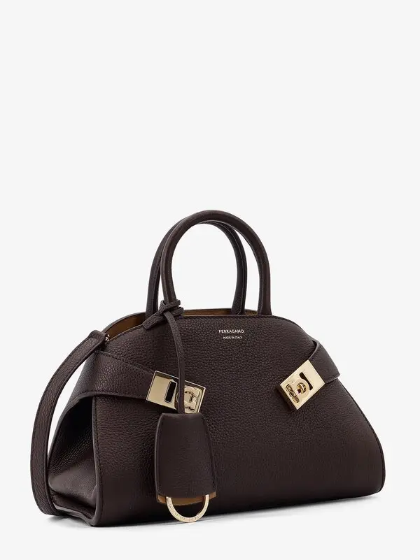 FERRAGAMO Hug Mini Leather Shoulder Bag