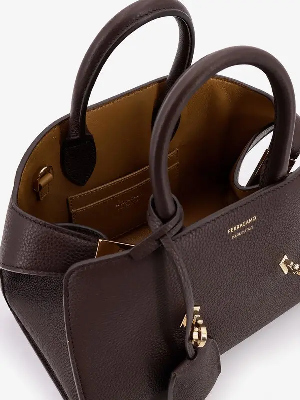FERRAGAMO Hug Mini Leather Shoulder Bag