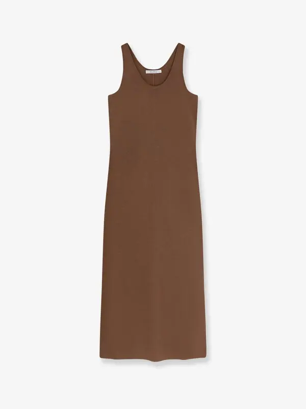 Max Mara Aceri Virgin Wool Long Dress