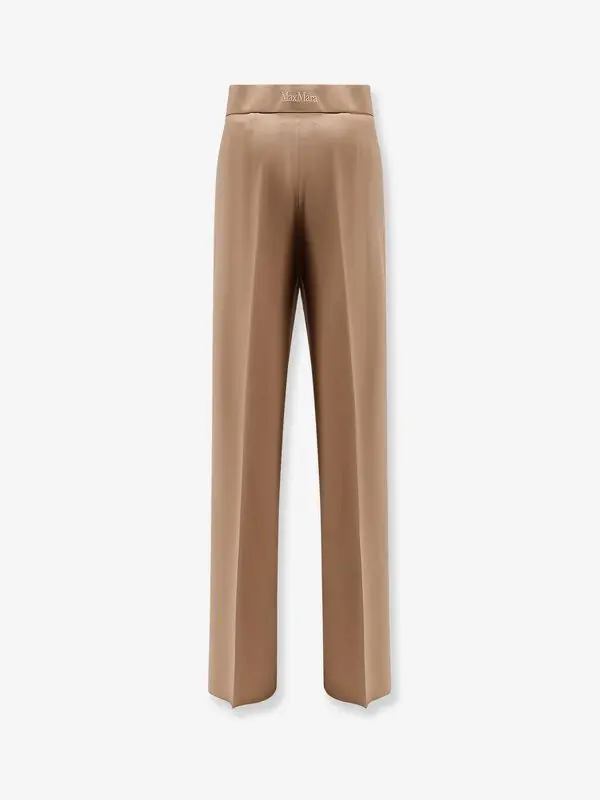 Max Mara Fernet Virgin Wool Trousers - Brown