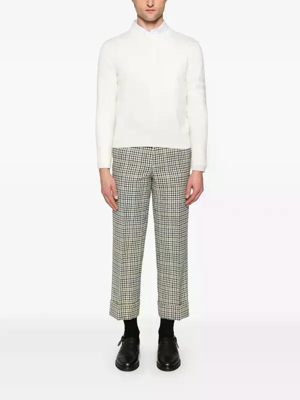 Thom Browne 4-bar Stripe Crew-neck Sweater