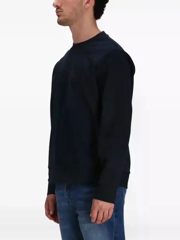 BOSS Logo-embellished Sweatshirt - Blue