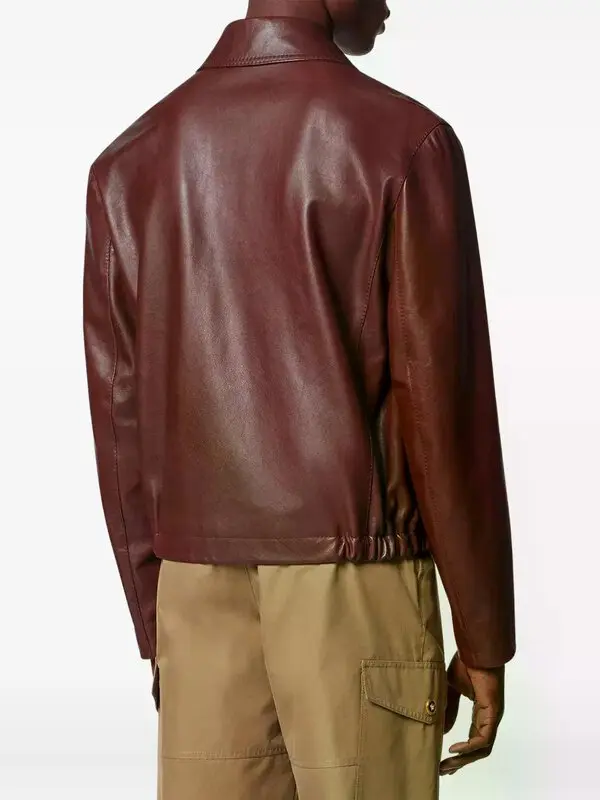 Versace Biker-style Leather Jacket