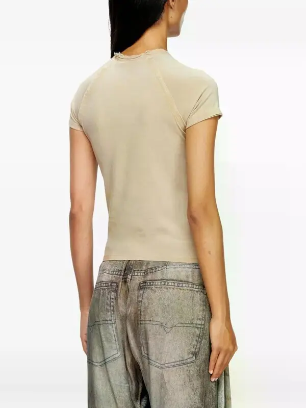 DIESEL® T-roweena Rhinestone-embellished T-shirt - Neutrals
