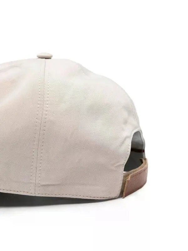 Eleventy Leather-strap Baseball Cap