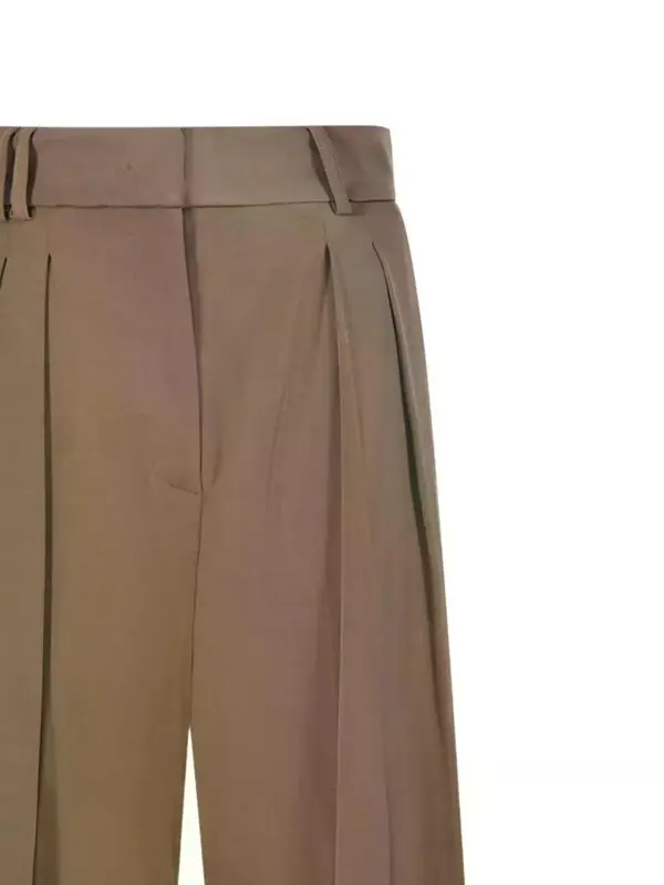 Max Mara Pleated Trousers - Brown