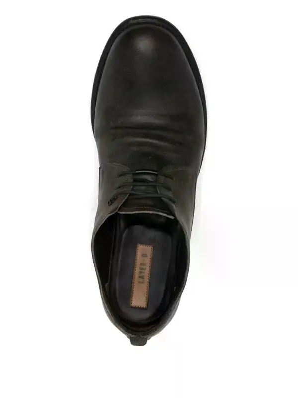 LAYER ZERO Lace-up Leather Derby Shoes