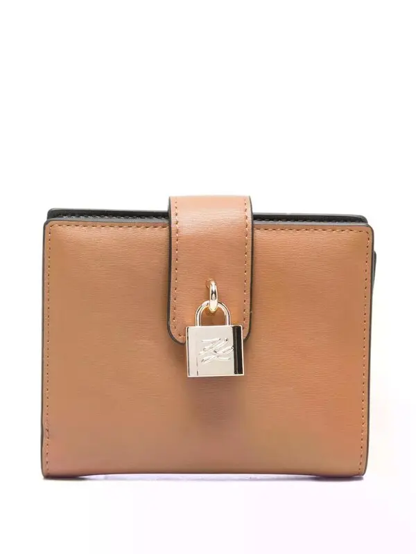 Karl Lagerfeld Padlock-detailing Wallet - Brown