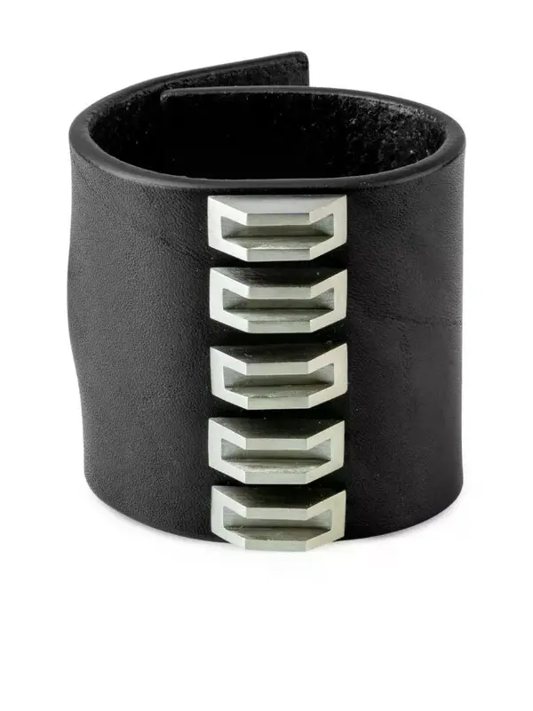 PARTS OF FOUR Leather Bracelet - Black