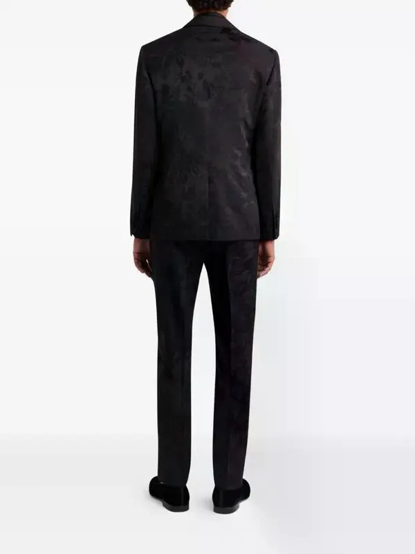Etro Peacock-jacquard Single-breasted Blazer