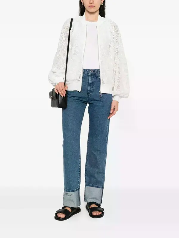 Karl Lagerfeld Cuffed-hem Jeans