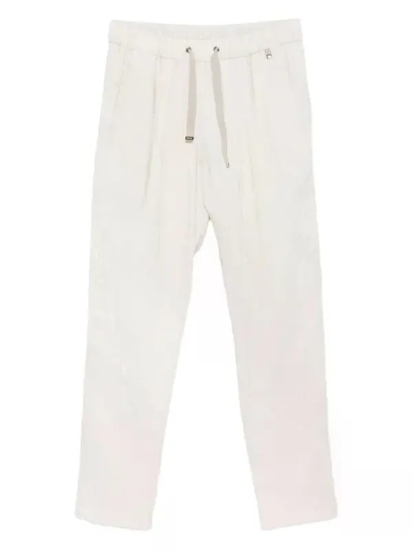 Herno Resort Pleated Drawstring Trousers - Neutrals