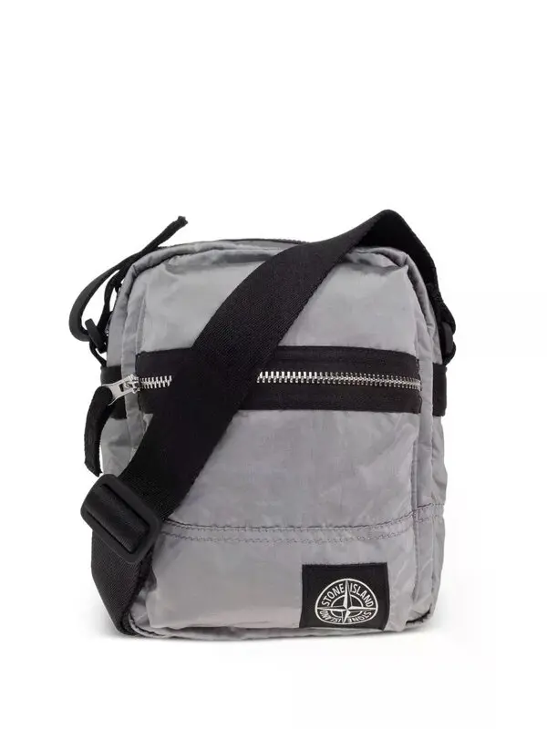 Stone Island Zip-fastening Messenger Bag - Grey