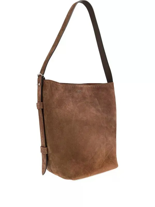 Max Mara Archetti Suede Shoulder Bag - Neutrals
