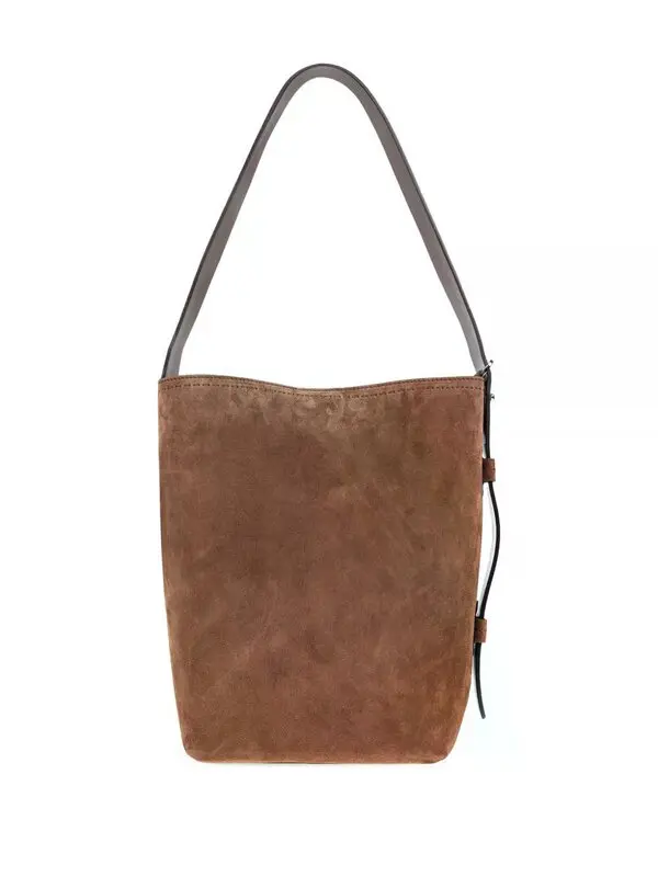 Max Mara Archetti Suede Shoulder Bag - Neutrals