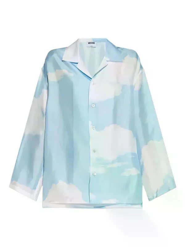 Moschino Cloud-print Shirt - Blue
