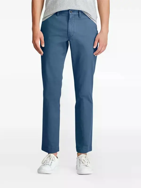 Polo Ralph Lauren Polo Pony-embroidered Chino Trousers - Blue