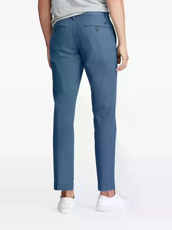 Polo Ralph Lauren Polo Pony-embroidered Chino Trousers - Blue
